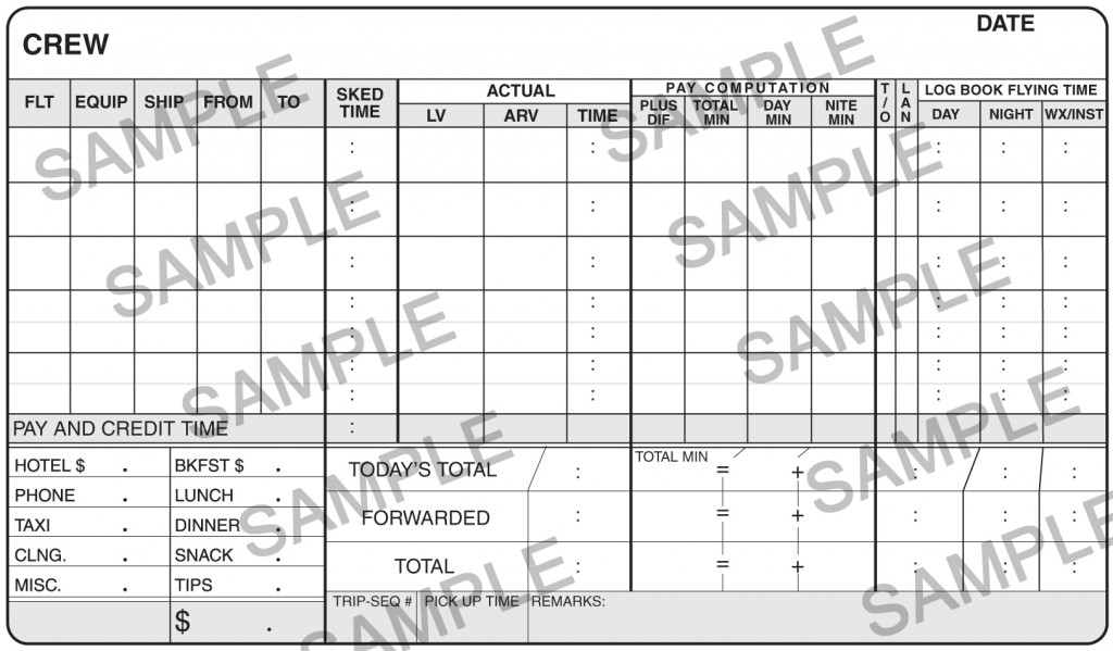 Classic Log Entry Page | Aerlog